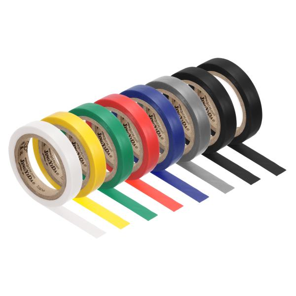 【本商品は海外出荷】お届けは通常20-30日を頂いております。カラー: レッド、イエロー、グリーン、ブルー、グレー、ホワイト、ブラック; 長さ: 8 M; 幅: 1 cm; パッキングリスト: 8個 x ラケットグリップ仕上げテープ (ブラ...