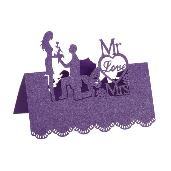 【本商品は海外出荷】お届けは通常20-30日を頂いております。カラー: パープル;素材: 紙;サイズ: 90 x 90 x 0.25 mm(L x W x H);二つ折り後の長さ:45 mm;パッキングリスト: 50個 x テーブル名プレイ...