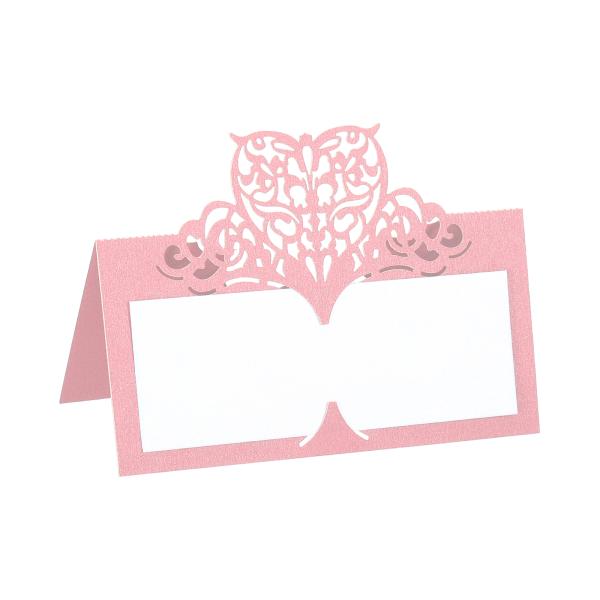 【本商品は海外出荷】お届けは通常20-30日を頂いております。カラー: ピンク;素材: 紙;サイズ: 100 x 100 x 0.25 mm(L x W x H);二つ折り後の長さ:50 mm;パッキングリスト: 50個 x テーブル名プレ...