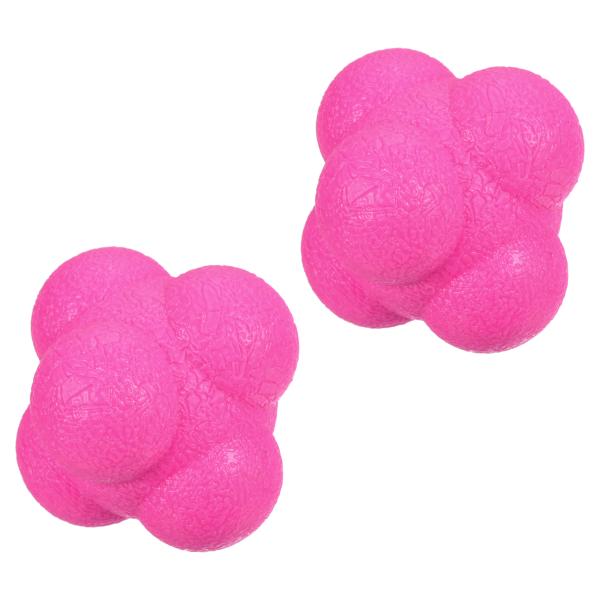 【本商品は海外出荷】お届けは通常20-30日を頂いております。カラー: ピンク; 材料: TPR; サイズ: 47 x 47 x 55 mm (L*W*H); パッキングリスト: 2 x リアクションボール利点: 六角形のリアクションボール...