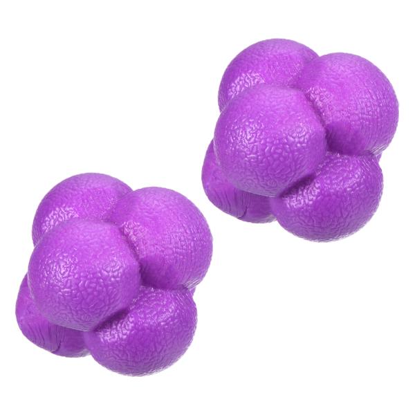 【本商品は海外出荷】お届けは通常20-30日を頂いております。カラー: パープル; 材料: TPR; サイズ: 47 x 47 x 55 mm (L*W*H); パッキングリスト: 2 x リアクションボール利点: 六角形のリアクションボー...