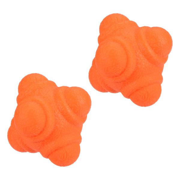 【本商品は海外出荷】お届けは通常20-30日を頂いております。カラー: オレンジ; 材料: TPR; サイズ: 43 x 43 x 53 mm (L*W*H); パッキングリスト: 2 x リアクションボール利点: 六角形のリアクションボー...