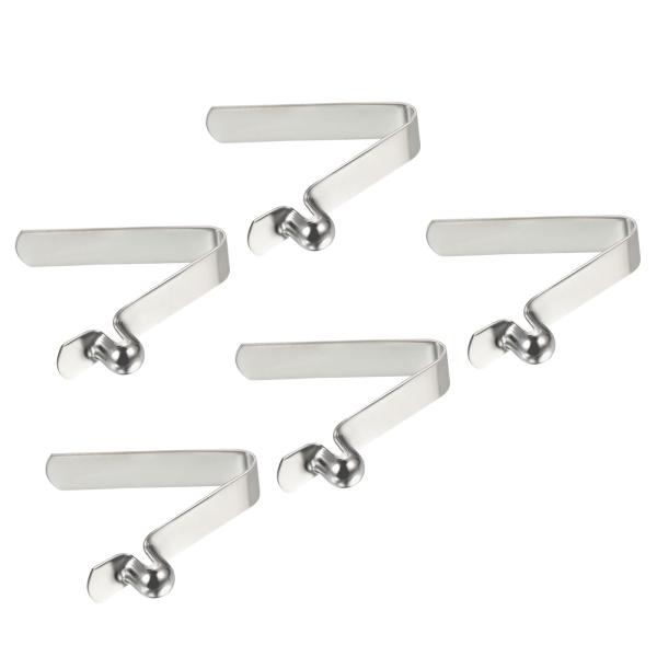 【本商品は海外出荷】お届けは通常20-30日を頂いております。カラー: シルバー; 素材: マンガン鋼; 本体サイズ: 30 x 8 x 0.5mm (L*W*T); プッシュボタンサイズ: 7 x 6mm(L*D); パッケージ内容: 5...