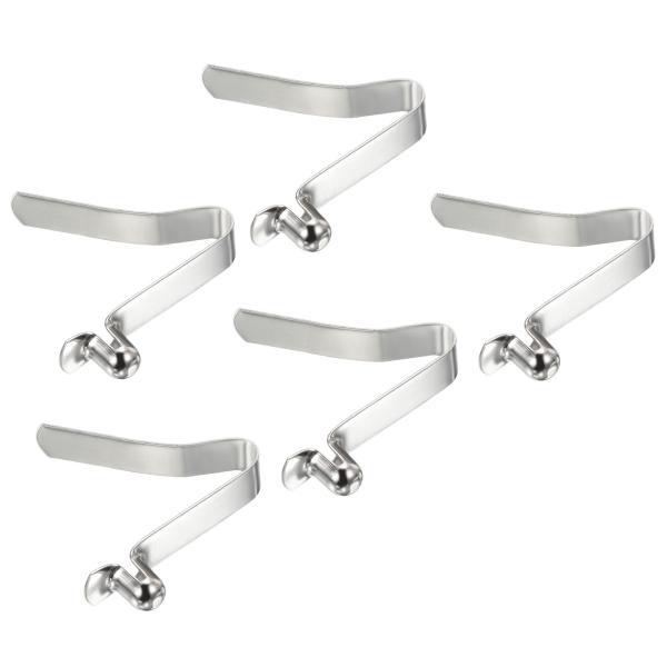 【本商品は海外出荷】お届けは通常20-30日を頂いております。カラー: シルバー; 素材: マンガン鋼; 本体サイズ: 36 x 8 x 0.5mm (L*W*T); プッシュボタンサイズ: 8 x 6mm(L*D); パッケージ内容: 5...