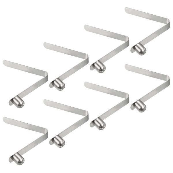 【本商品は海外出荷】お届けは通常20-30日を頂いております。カラー: シルバー; 素材: マンガン鋼; 本体サイズ: 37.5 x 7 x 0.5mm (L*W*T); プッシュボタンサイズ: 8 x 6.5mm(L*D); パッケージ内...