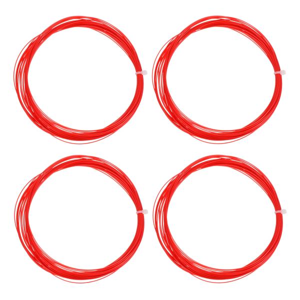 【本商品は海外出荷】お届けは通常20-30日を頂いております。カラー: レッド; 長さ: 10 M; 直径: 0.75 mm; パッキングリスト: 4個 x バドミントンラケットストリング利点: バドミントンラケットの交換用ストリングは、耐...