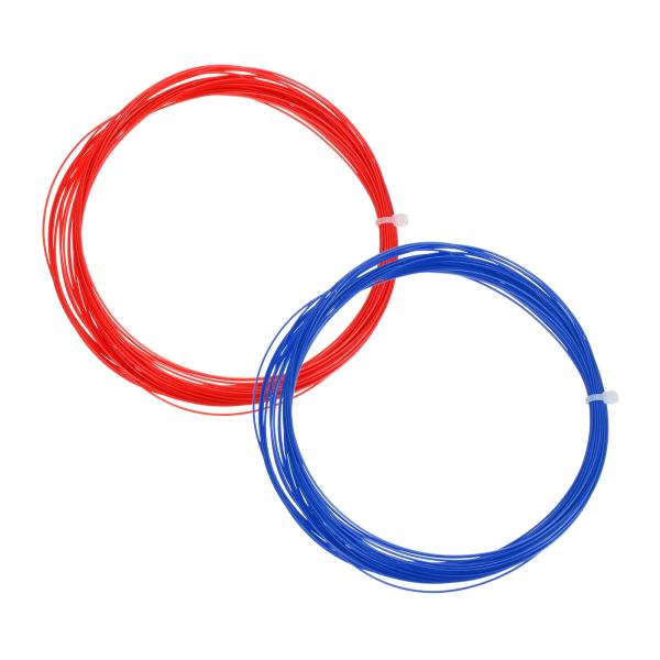 【本商品は海外出荷】お届けは通常20-30日を頂いております。カラー: レッド/ブルー; 長さ: 10 M; 直径: 0.75 mm; パッキングリスト: 2個 x バドミントンラケットストリング(各色1個)利点: バドミントンラケットの交...