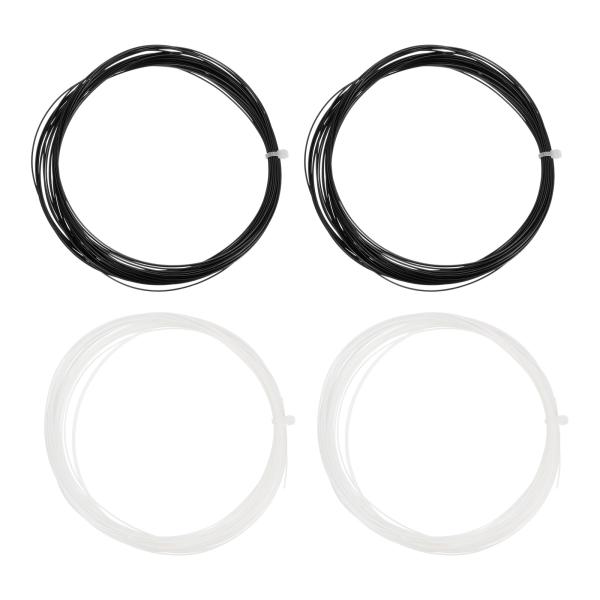 【本商品は海外出荷】お届けは通常20-30日を頂いております。カラー: ブラック/ホワイト; 長さ: 10 M; 直径: 0.75 mm; パッキングリスト: 4個 x バドミントンラケットストリング(各色2個)利点: バドミントンラケット...