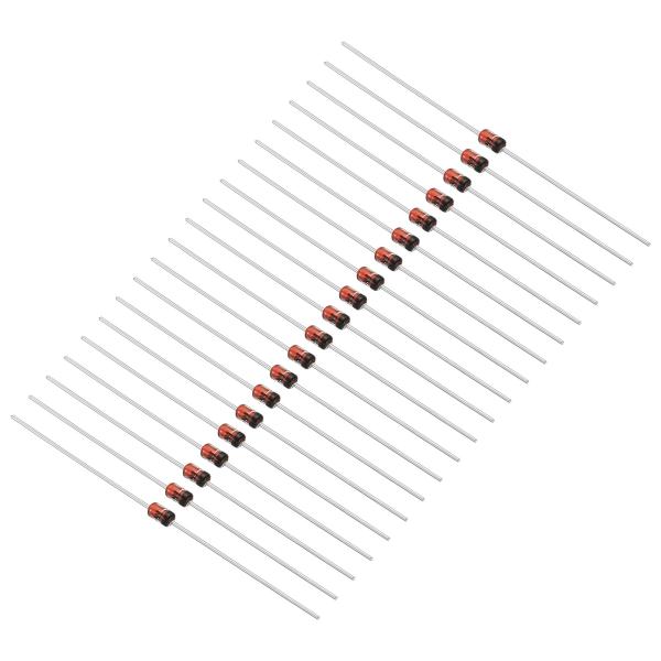 【本商品は海外出荷】お届けは通常20-30日を頂いております。タイプ:DO-41ツェナー；電圧：15V；消費電力:1W；製品寸法:4x2.4mm(L*外径)全長：60mm本体長さ：4mmパッケージ内容：20個xツェナーダイオードの品揃えツェ...