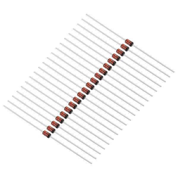 【本商品は海外出荷】お届けは通常20-30日を頂いております。タイプ:DO-41ツェナー；電圧：3.9V；消費電力:1W；製品寸法:4x2.4mm(L*外径)全長：60mm本体長さ：4mmパッケージ内容：20個xツェナーダイオードの品揃えツ...