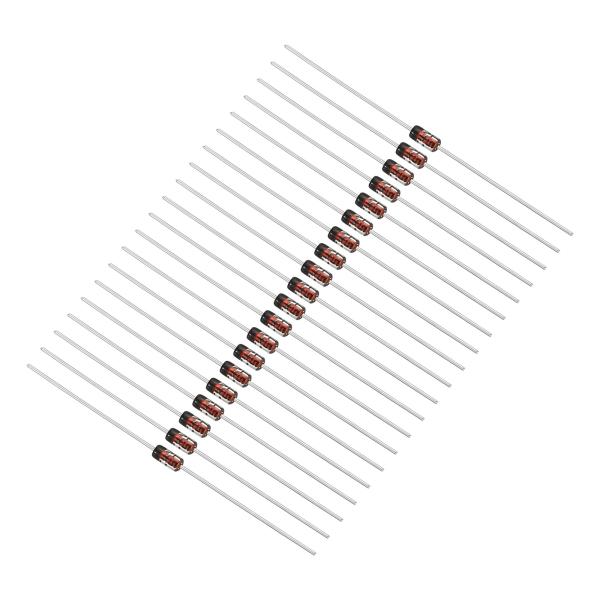 【本商品は海外出荷】お届けは通常20-30日を頂いております。タイプ:タイプ:DO-35ツェナー；電圧：4.7V；消費電力:0.5W；製品寸法:3.7x1.9mm(L*外径)全長：60mm本体長さ：3.7mmパッケージ内容：20個xツェナー...