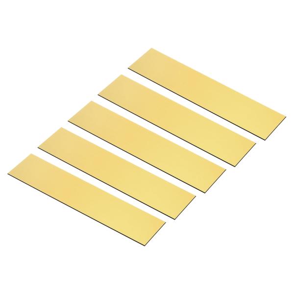 【本商品は海外出荷】お届けは通常20-30日を頂いております。サイズ: 20x5cm(L*W)；厚さ: 1.3mm；プリント後のスタイル: ゴールデンバックグラウンド/ブラックテキスト利点: 1. 丈夫なABS素材を採用、防水、耐傷性、耐磨...