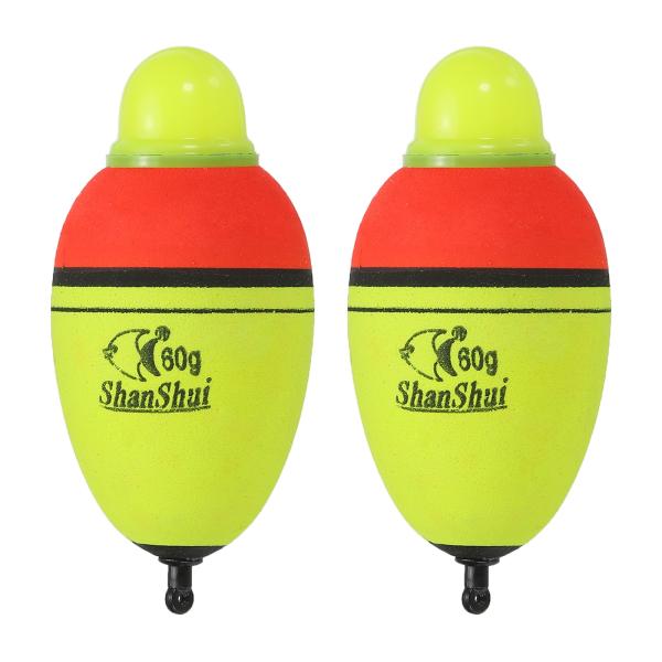 【本商品は海外出荷】お届けは通常20-30日を頂いております。サイズ: 浮力: 60g / 2.1 oz; 直径: 45mm; 全長: 98mm ; 電源: (別売り); パッケージ: 2 xライト付きフィッシングスリップボバー利点: 電気...