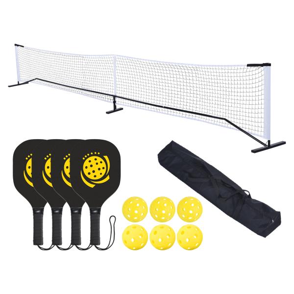 【本商品は海外出荷】お届けは通常20-30日を頂いております。耐久性素材: 当社の屋外ピックルボールネットシステムは、高強度、弾性、柔軟性と延性、強い引張張力、防水性と耐摩耗性を備えたポリエステル織メッシュで作られています。強化スチールフレ...