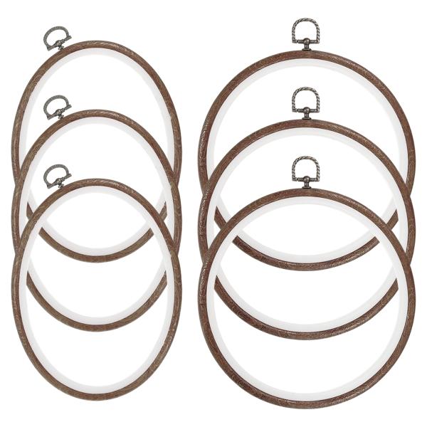 【本商品は海外出荷】お届けは通常20-30日を頂いております。十分な数量：20cmの丸型クロスステッチフープを3個、18cmの楕円形クロスステッチフープを2個提供します。(注意：手作業で計測しているため、多少のサイズ誤差はご了承ください。)...
