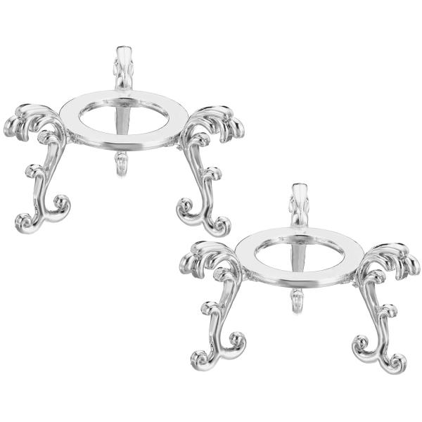 【本商品は海外出荷】お届けは通常20-30日を頂いております。カラー：シルバートーン; 素材：メタル; サイズ：65 x 65 x 40mm(L*W*H); パッケージコンテンツ：2 x クリスタルボールラック利点：エレガントでシンプルなデ...