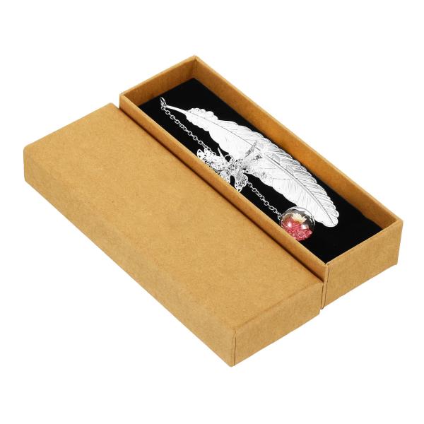 【本商品は海外出荷】お届けは通常20-30日を頂いております。ブックマークの素材：金属。カラー：シルバー、ピンク、ホワイト；チェーンの長さ：120mm；合計サイズ：114mmx23mm(長さ*幅)；パッケージ内容：ペンダント付きブックマーク...