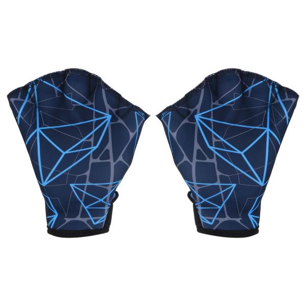 【本商品は海外出荷】お届けは通常20-30日を頂いております。素材：ナイロン；サイズ：L；手首オープン幅：7.5 cm；全体的な寸法：18.5 x 18 cm(L*W)；カラー：ダークブルー；パッケージの内容：1ペア x 水泳トレーニング手...