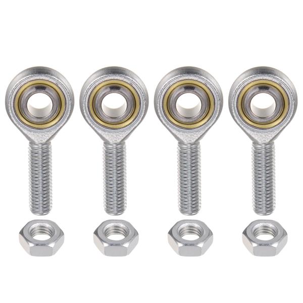 【本商品は海外出荷】お届けは通常20-30日を頂いております。タイプ: M10x1.5右ねじ付き10 mmオスロッドエンド - 機械アセンブリでのスムーズで柔軟な動きを実現します。(最大角度ズレ:13°)材料: #45スチールロッドエンドボ...