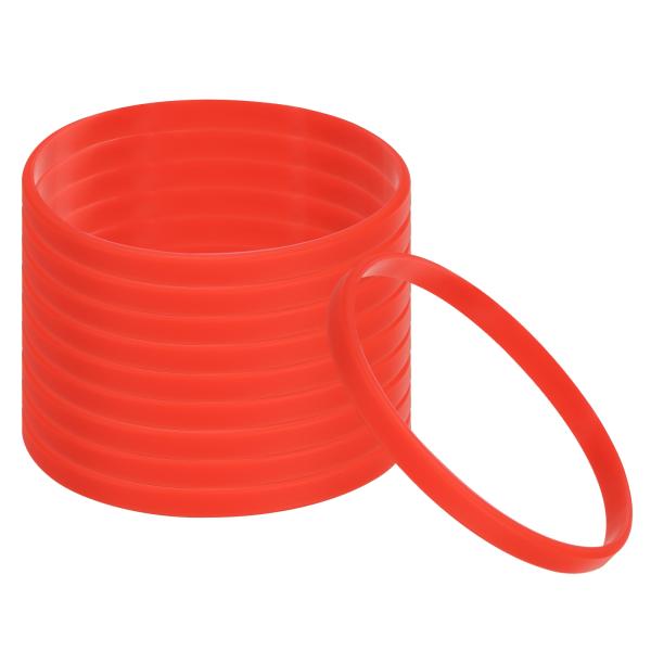 【本商品は海外出荷】お届けは通常20-30日を頂いております。カラー：レッド；素材：シリコーン；ブレスレット周長：180mm；サイズ：5x2mm(W*T)；パッケージの内容：30個xシリコンリストバンド ゴムブレスレット利点：シリカゲルの材...