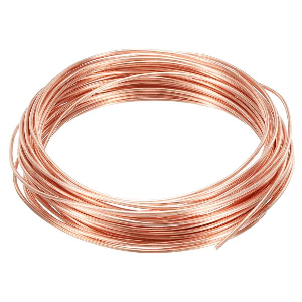 【本商品は海外出荷】お届けは通常20-30日を頂いております。材質: T2銅(99.9%銅含有量); ゲージ：17#; 直径：1.5 mm; 全体の長さ：10 M; パッキングリスト: 1ロール x 丸型銅線利点: 柔軟なパドルワイヤーは、...