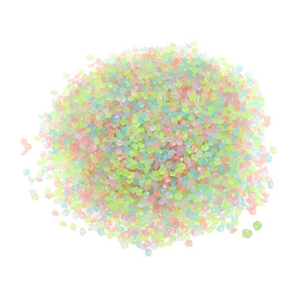 【本商品は海外出荷】お届けは通常20-30日を頂いております。光輝岩は、花瓶の詰め物、金魚鉢や花瓶を飾る装飾岩や石として、また、DIY工芸材料、ガーデン装飾、プール装飾、バー装飾等として使用することができます。素材：樹脂、発光材料; カラー...