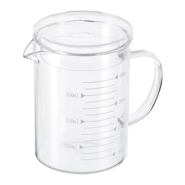 【本商品は海外出荷】お届けは通常20-30日を頂いております。容量：350ml、材質: 3.3ホウケイ酸ガラス、最高温度: 150摂氏度、全体のサイズ:80 x 105 mm(D*H)、パッケージ内容:1 x 計量カップ利点:優れた耐久性と...