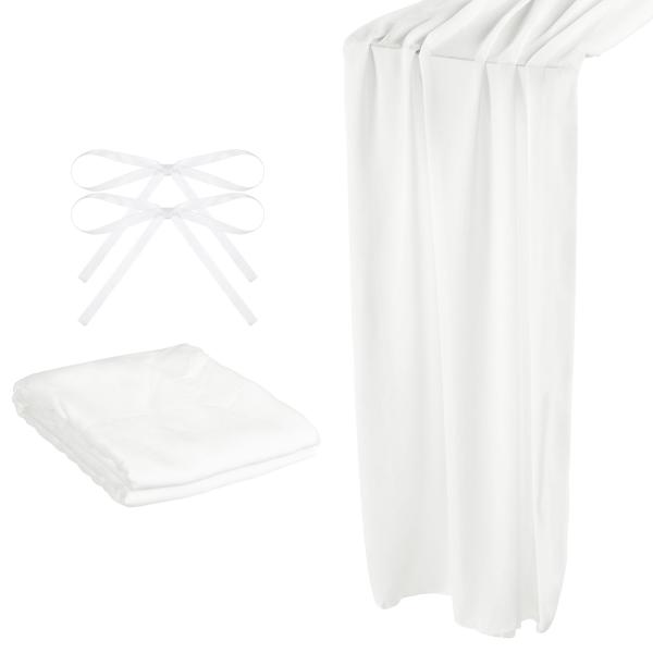 【本商品は海外出荷】お届けは通常20-30日を頂いております。[シフォンテーブルランナー]-パッケージには幅72cmの長さ3 Mのテーブルランナー1本とホワイトリボン2本が付属しており、見た目も良く、毎日のテーブルデコレーションに最適です。...