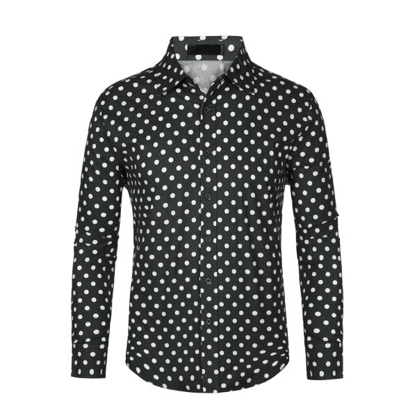 【本商品は海外出荷】お届けは通常20-30日を頂いております。【ユニックなデザイン】水玉模様が視覚的な興味を生み出し、上半身に注目を集めます。【デイリーウェア】水玉模様は、デニムやチノパンと合わせて、よりリラックスしたデイリーコーデに着用す...