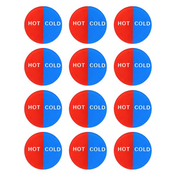 【本商品は海外出荷】お届けは通常20-30日を頂いております。サイズ：3.6x0.2cm (D*T)；カラー:レッド/ブルー利点：耐久性のあるアクリル素材で作られており、防水性と耐摩耗性があり、お手入れが簡単で、長期間使用できます粘着剤付き...