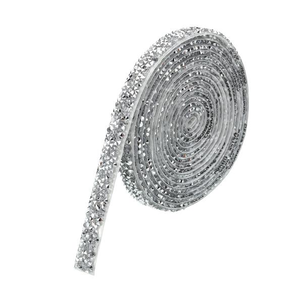 【本商品は海外出荷】お届けは通常20-30日を頂いております。カラー：シルバートーン；素材：樹脂；サイズ：2.7mx10mm(L*W)；パッケージの内容：1xラインストーンロール利点：水晶リボンは驚くべき輝きを作り出し、光を捉え、あなたの創...