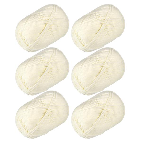 【本商品は海外出荷】お届けは通常20-30日を頂いております。[アクリル糸スケイン] 美しい4本撚りのアクリル糸は6つのスケインで提供されており、各パックには50g/1.76ozの糸が含まれています。糸の直径は2mmで、2.5-3 mmのク...