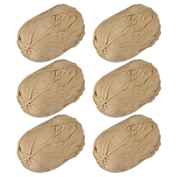 【本商品は海外出荷】お届けは通常20-30日を頂いております。【アクリル糸スケイン】- 美しい4本撚りのアクリル糸が6つのスケインで提供されており、各パックには50g/1.76ozの糸が入っています。糸の直径は2mmで、2.5-3 mmのク...