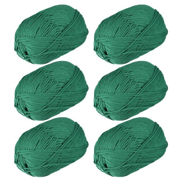 【本商品は海外出荷】お届けは通常20-30日を頂いております。[アクリル糸スケイン]-美しい4本撚りのアクリル糸が6スケイン入っており、各パックは50g/1.76ozで、糸の直径は2mmです。2.5-3 mmのクロシェフックサイズと23 m...