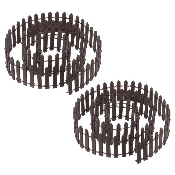 【本商品は海外出荷】お届けは通常20-30日を頂いております。色:ブラウン；長さ:100cm；高さ:5cm；パッキングリスト:ミニ木製ピケットフェンス2個入り。利点:ミニチュアフェアリーガーデンフェンスは塗装された木材で作られ、金属ワイヤー...