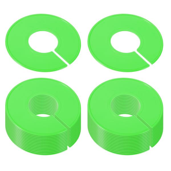 【本商品は海外出荷】お届けは通常20-30日を頂いております。色：緑；直径：90mm、35mm（外径*内径）；パッケージ内容：クローゼットサイズディバイダー30個特徴：頑丈なプラスチック素材で、軽量で持ち運びに便利、丈夫で簡単に壊れません。...