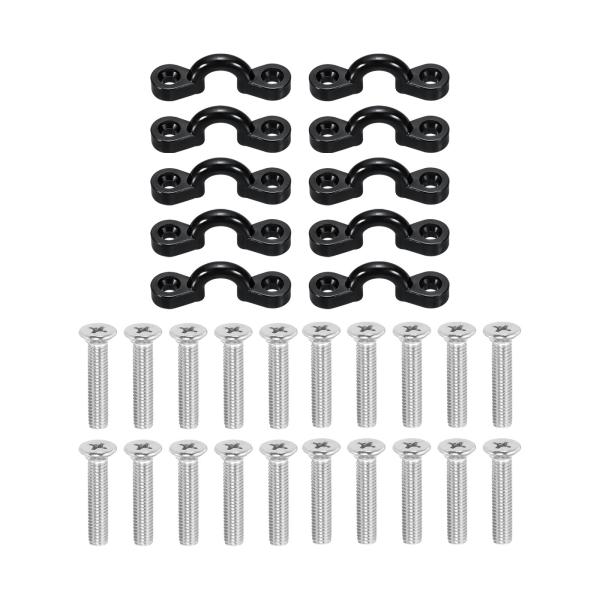 【本商品は海外出荷】お届けは通常20-30日を頂いております。材質：ナイロン; 穴径：5mm/0.2インチ; 穴間距離：35mm/1.4インチ; サイズ：48×12.5×16mm/1.9×0.5×0.6インチ（長さ×幅×高さ）; 内容物：カ...