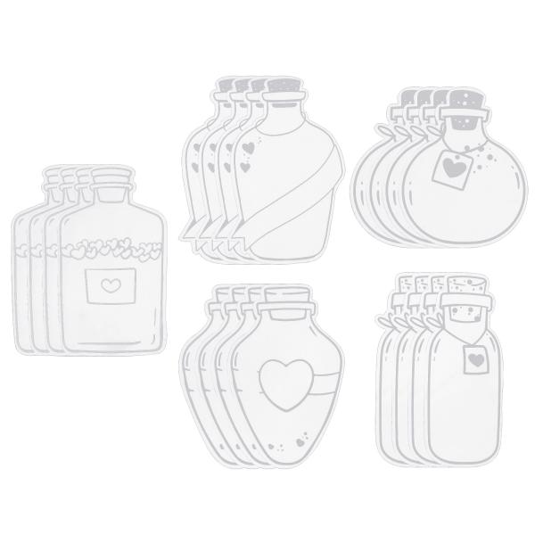 【本商品は海外出荷】お届けは通常20-30日を頂いております。素材：PETプラスチック；外観：ウィッシュボトル；全体の寸法：13.5 x 8.5 cm / 5.3 x 3.3 "（縦×横）；パッキングリスト：ドライフラワーブックマークガラス...