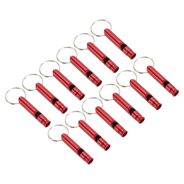 【本商品は海外出荷】お届けは通常20-30日を頂いております。カラー：赤 | 全長：1.8インチ；数量：12個利点：大きくて明るい大音量で、遠くまで聞こえる。アルミニウム合金製で、精巧な作りで防水性と錆びにくさを備え、丈夫で壊れにくいです。...