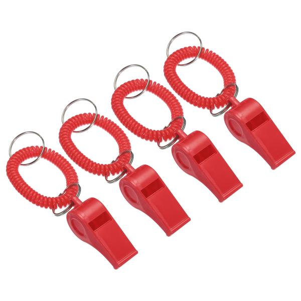 【本商品は海外出荷】お届けは通常20-30日を頂いております。カラー：赤色；素材：プラスチック；コイル直径：48 mm / 1.9"；ホイッスルの長さ：45 mm / 1.8"；キーリングの直径：25 mm / 0.98"；梱包リスト：スポ...