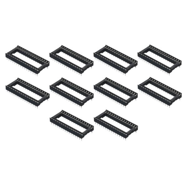 【本商品は海外出荷】お届けは通常20-30日を頂いております。ICソケットは、ダブルローでフラットなストレートピンを持っています。ICソケットは、チップとPCB回路基板の間のキャリアであり、PCBボードチップを接続するための優れた電子部品で...