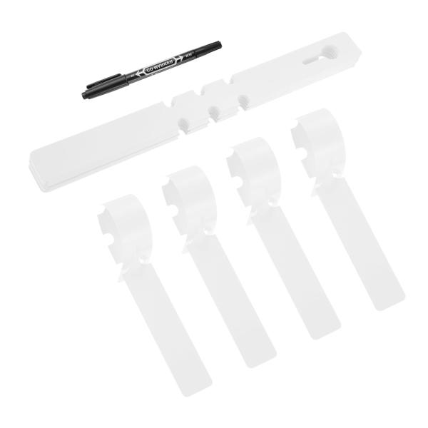 【本商品は海外出荷】お届けは通常20-30日を頂いております。カラー：ホワイト；素材：PVC；全体の寸法：20x2cm/7.87x 0.79inch (縦×横)；パッケージリスト：50個の巻き付け式植物ラベル利点：PVC製で、庭園タグは防水...