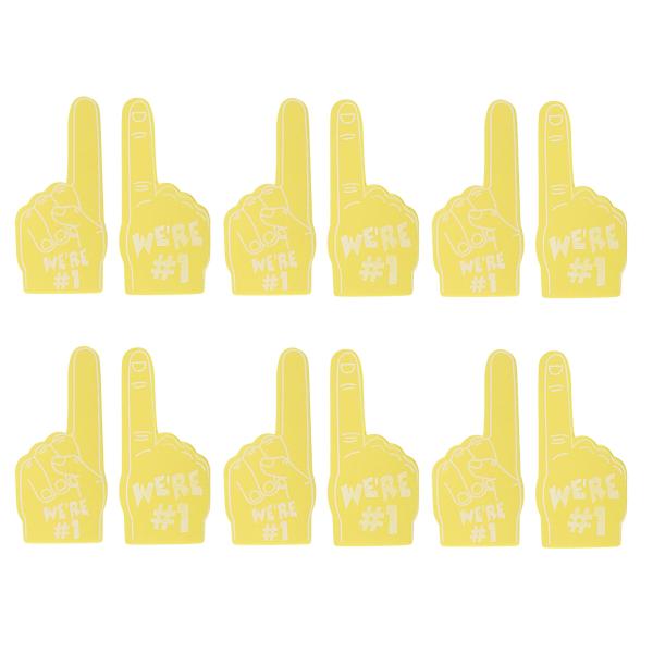 【本商品は海外出荷】お届けは通常20-30日を頂いております。カラー: イエロー; 材料: EVA; 製品寸法:13 x 6 cm(L*W); パッケージ内容: 12 x ジャイアントフォームフィンガー利点: フォームフィンガーカラーは、お...