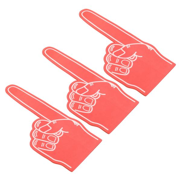 【本商品は海外出荷】お届けは通常20-30日を頂いております。カラー：レッド；素材：EVA；商品サイズ：46 x 23cm / 18 x 9"（縦×横）；パッケージ内容：ジャイアントフォームフィンガー3個特徴：18"のジャイアントフィンガー...