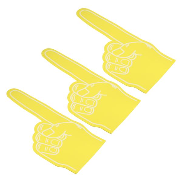 【本商品は海外出荷】お届けは通常20-30日を頂いております。カラー：イエロー；素材：EVA；商品サイズ：46 x 23cm / 18 x 9"（縦×横）；パッケージ内容：ジャイアントフォームフィンガー 3個特徴：18"の大きな指は手にしっ...