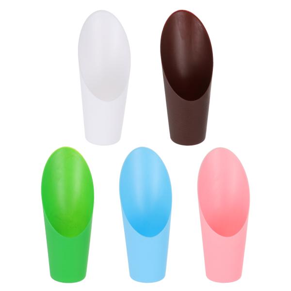 【本商品は海外出荷】お届けは通常20-30日を頂いております。全体のサイズ：16x6 cm、カラー：ダーク緑、ブルー、ピンク、ホワイト、茶色、パッケージリスト:5 x ガーデンソイルスコップ（各カラー1個）特徴：PP製のこのスクープは軽量で...