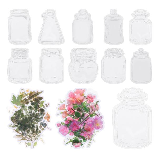 【本商品は海外出荷】お届けは通常20-30日を頂いております。素材：カラー：透明、カラフル；素材：PETプラスチック；外観：ウィッシュボトル（異なる形状）；幅：9.5cm / 3.74"（タイプA）、7.5cm / 2.95"（タイプB）（...