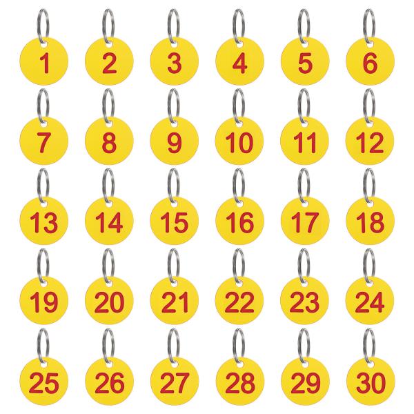 【本商品は海外出荷】お届けは通常20-30日を頂いております。このキーリング付きのナンバータグには、各ラウンドキータグに番号が付いています。収納管理のニーズに対応します。ナンバーキータグはプラスチック製で、ラベルは軽量で再利用可能です。キー...