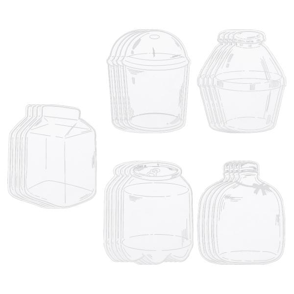 【本商品は海外出荷】お届けは通常20-30日を頂いております。材質：PETプラスチック、外観：ウィッシングボトル(5個の形状が含まれます)、幅: 14.3 cm（具体的な寸法については画像を参照してください）、長さ: 10 cm（具体的な寸...