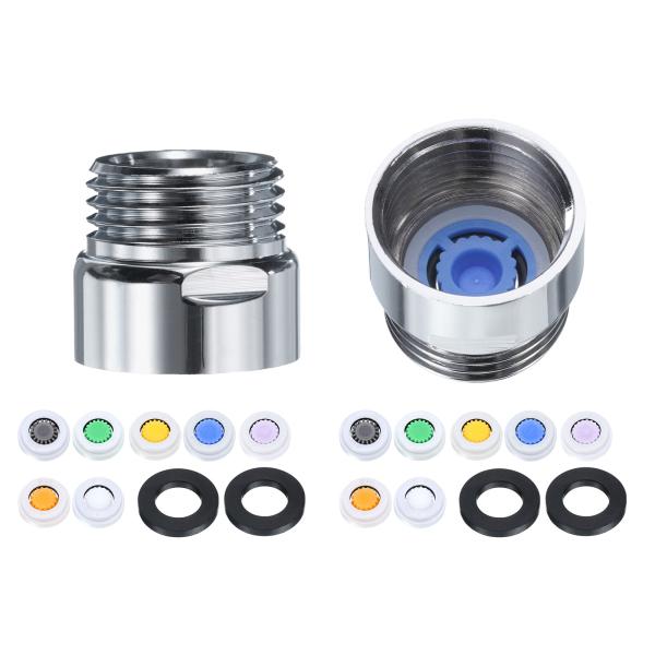 【本商品は海外出荷】お届けは通常20-30日を頂いております。適切なサイズ:各フローリデューサーは約14.2 mm x 13.8 mm x 2.4 mmで、標準サイズのシャワーに適しています。制限弁のねじ径サイズは約21 mmです。ワッシャ...